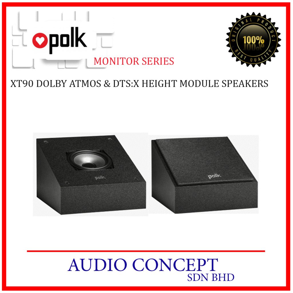 Polk Audio Monitor XT90 Dolby Atmos & DTS:X Height Module Speakers ...