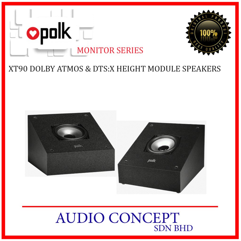Polk Audio Monitor XT90 Dolby Atmos & DTS:X Height Module Speakers ...