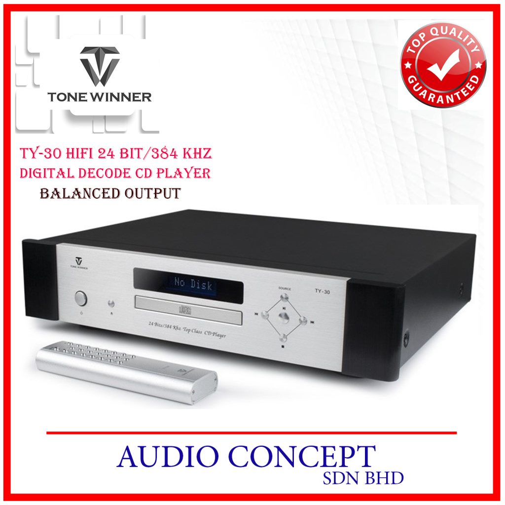 ToneWinner TY-30 HIFI CD Player (Balanced Output,24bit/384KHz Digital ...