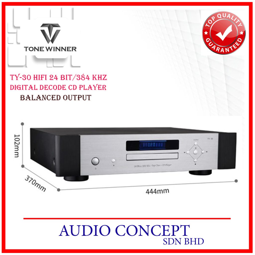 ToneWinner TY-30 HIFI CD Player (Balanced Output,24bit/384KHz Digital ...