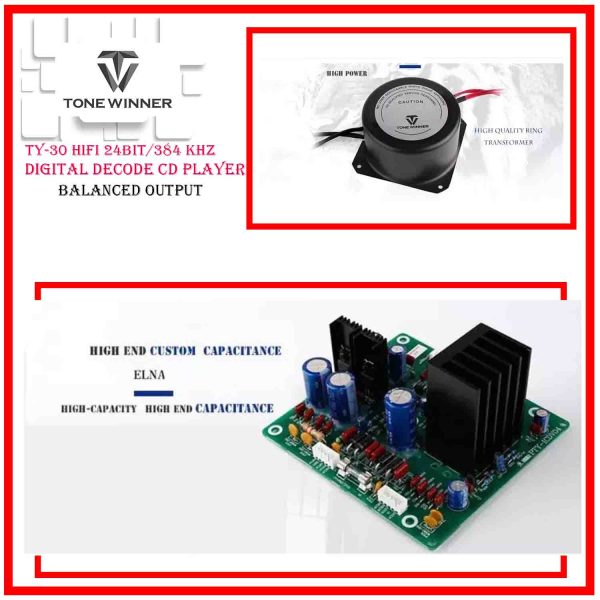 ToneWinner TY-30 HIFI CD Player (Balanced Output,24bit/384KHz Digital ...