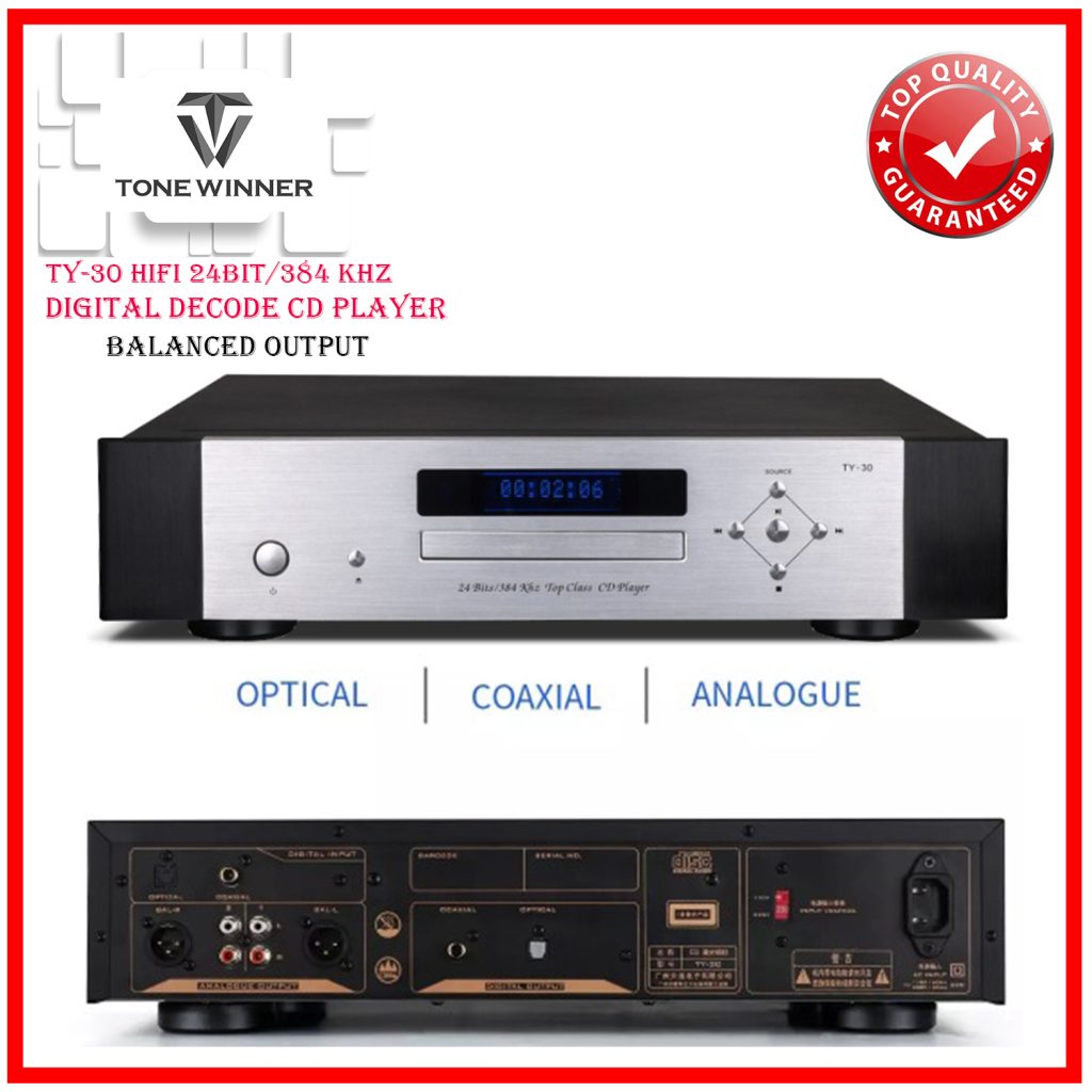 ToneWinner TY-30 HIFI CD Player (Balanced Output,24bit/384KHz Digital ...