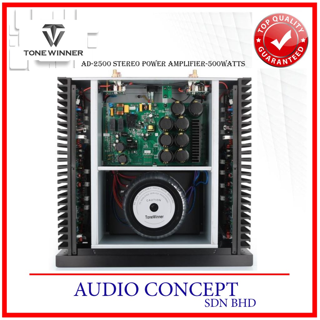 ToneWinner AD-2500PA 2 Channel Power Amplifier (500Watts) - Audio Concept
