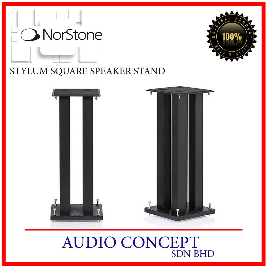 Norstone Stylum Square Speaker Stands 24''High - Pair - Audio Concept
