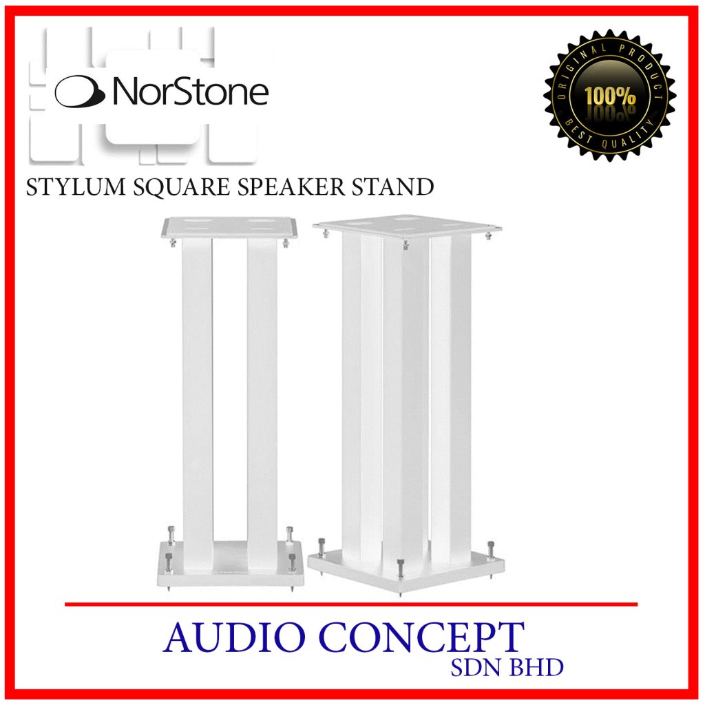 Norstone Stylum Square Speaker Stands 24''High - Pair - Audio Concept