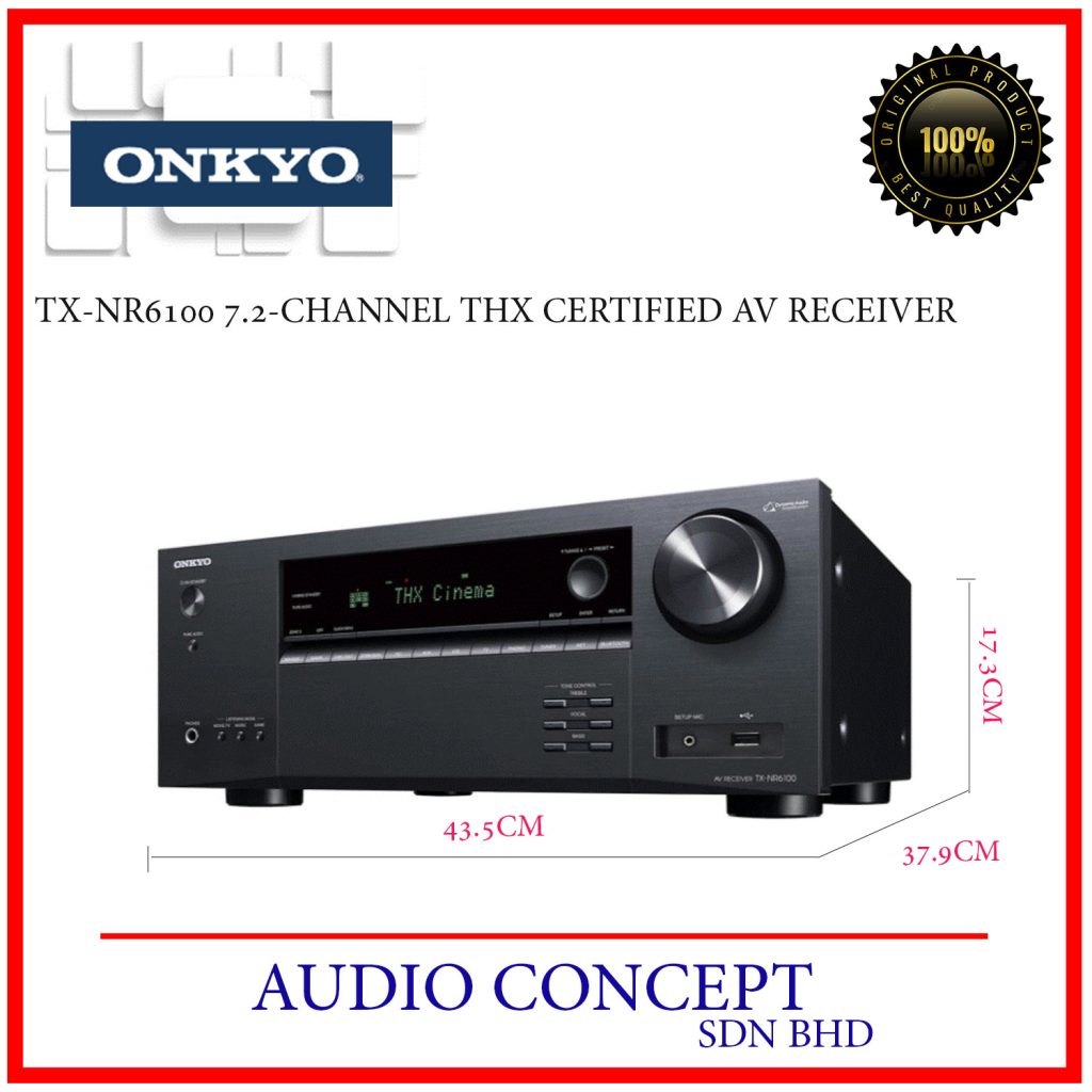 Onkyo TX-NR6100 7.2-Channel THX Certified AV Receiver - Audio Concept