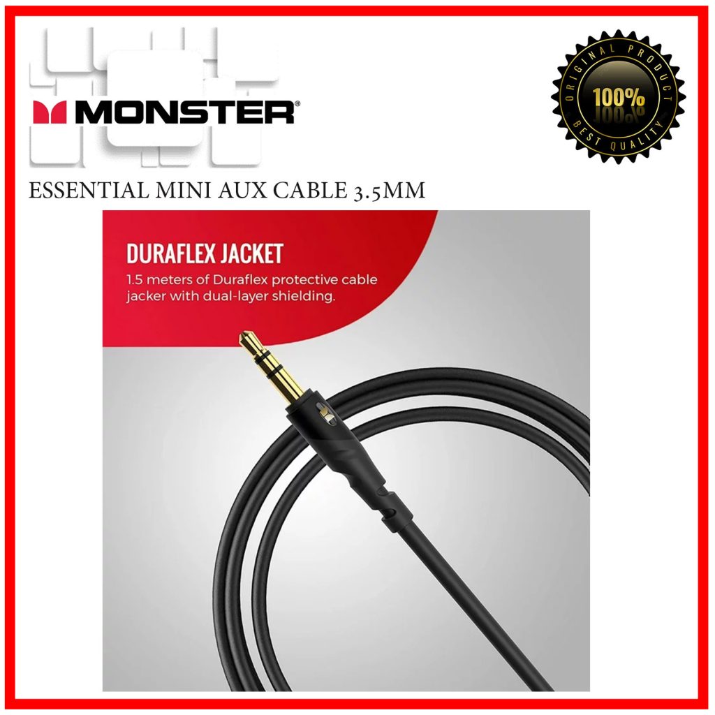 Monster Essentials 3.5mm to 3.5mm Audio Interconnect Cable - Audio Concept