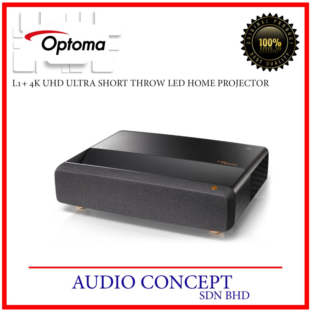 Optoma L1+ 4K UHD Ultra Short Throw LED Home Projector - Audio Concept