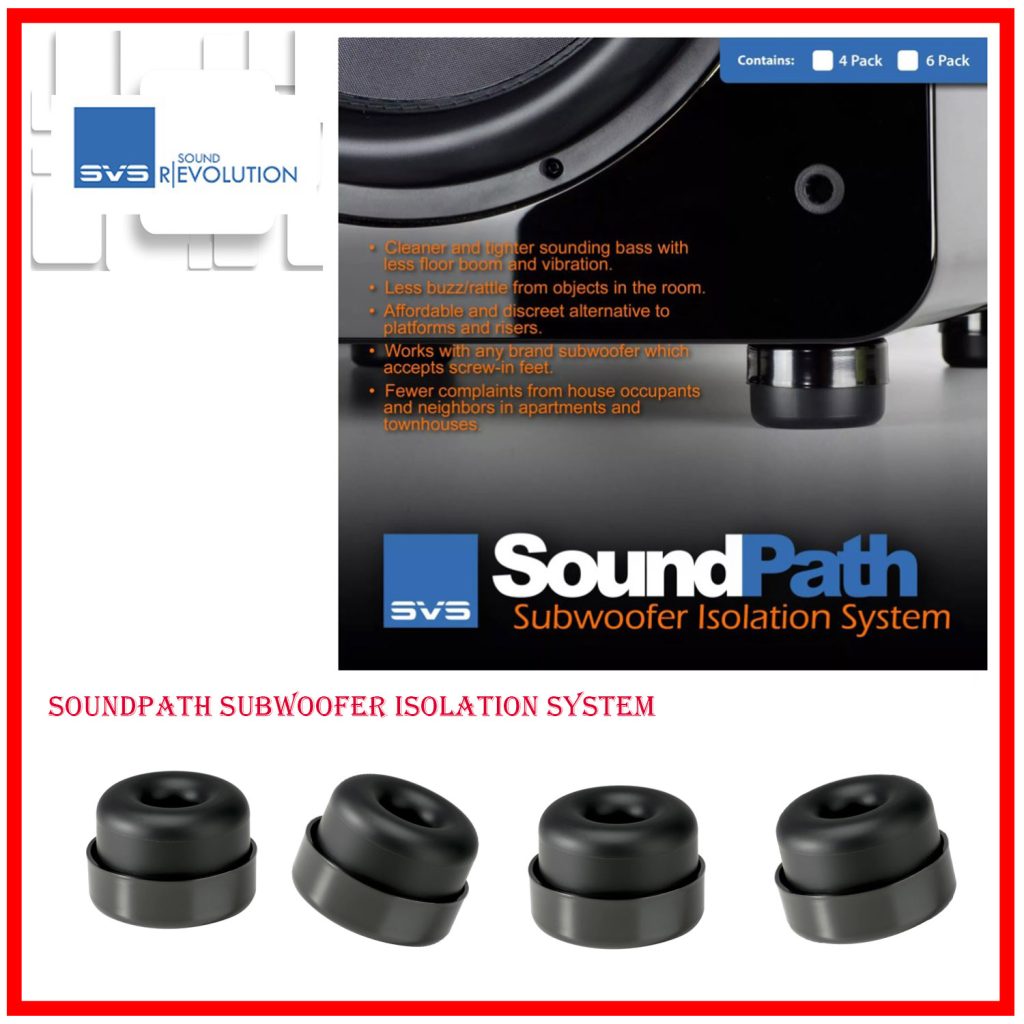 SVS SoundPath Subwoofer Isolation System (4-Pack) (6-Pack) - Audio Concept