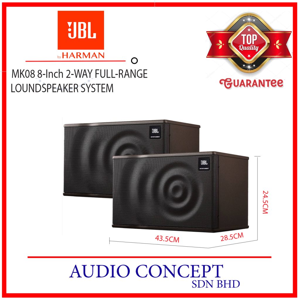 JBL MK08 8-Inch 2-Way Full-Range Loudspeaker System - Audio Concept