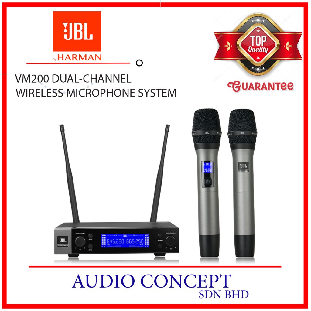 JBL VM200 Dual-Channel Wireless Microphone System - Audio Concept