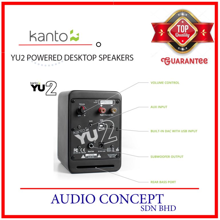 Kanto YU2 Powered Desktop Speakers - Audio Concept