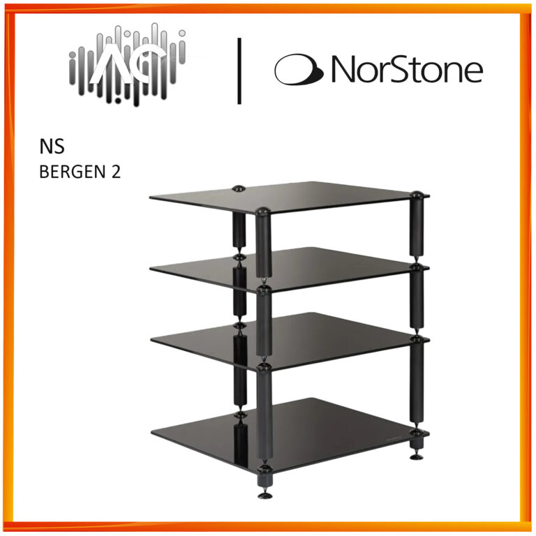 Norstone Bergen 2 Hifi AV Rack (Black) - Audio Concept