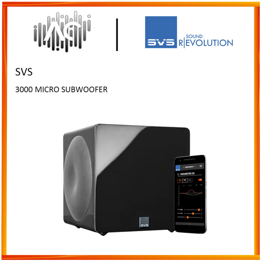 SVS 3000 Micro Active Subwoofer (Dual Active 8" Driver) - Audio Concept