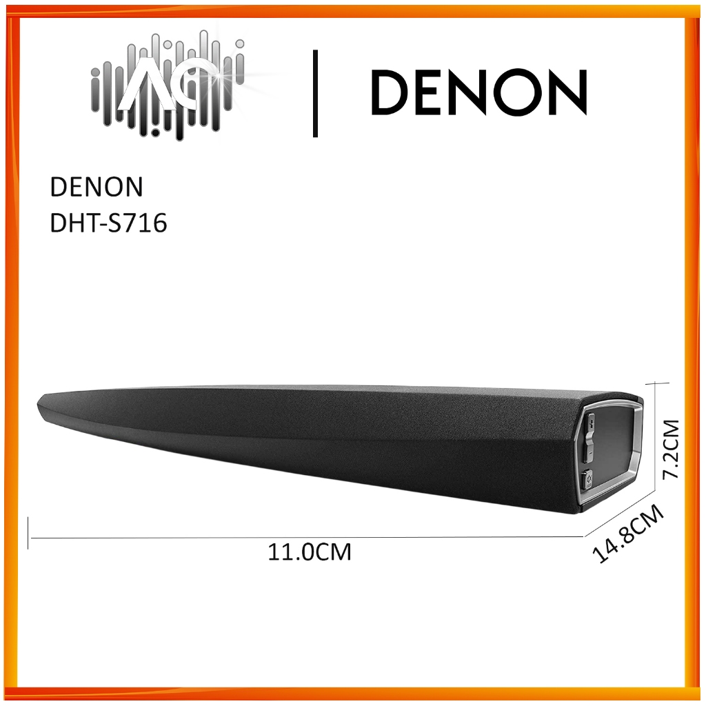 Denon DHT-S716H Premium Sound Bar With HEOS Built-In - Audio Concept