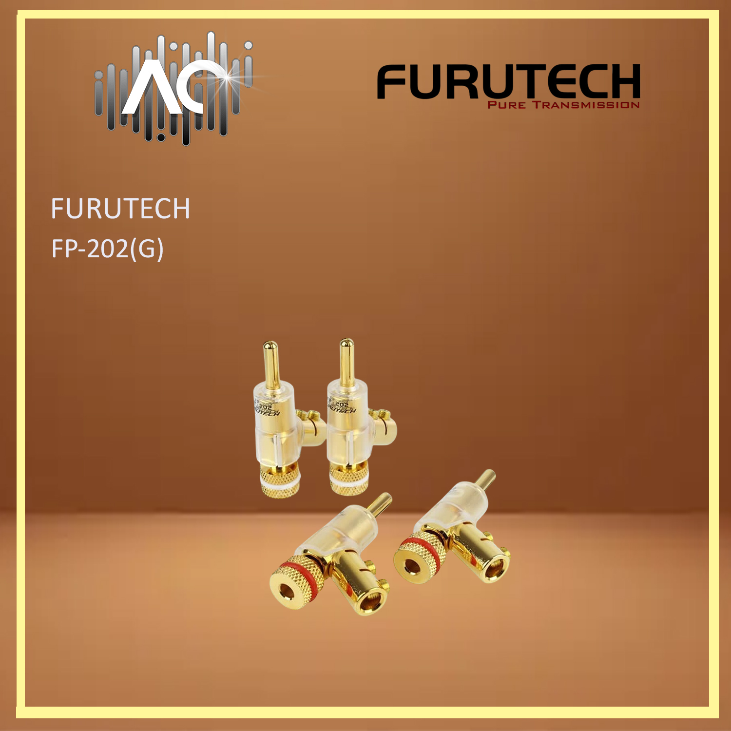 Furutech FP-202 Gold/Rhodium Banana Plug (4pcs /set) - Audio Concept